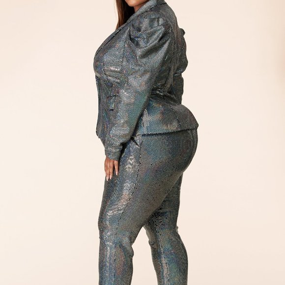 L'ATISTE | Pants & Jumpsuits | Nwt Disco Ball 2piece Plus Size Pant ...